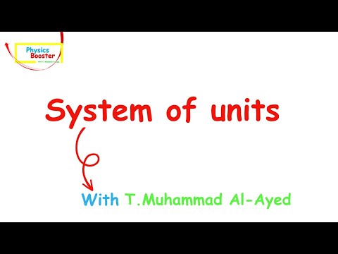ACT Physics| 1-3 SYSTEMS OF UNITS