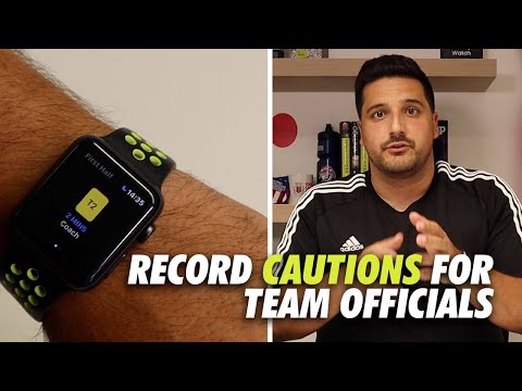 How to Record Yellow Cards and Red Cards for Team Officials | REFSIX Tutorials
