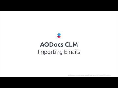 AODocs CLM (Part 9) - Import emails from Gmail