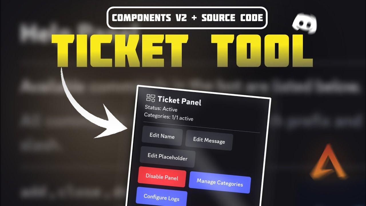Create a Custom Discord Ticket Bot with Components V2 | Full Source Code + Setup Guide