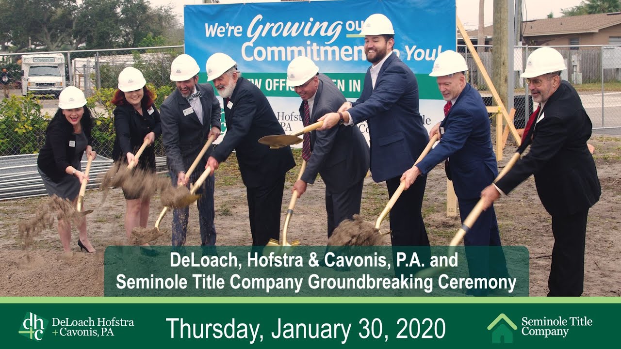DHC and STC New Building Groundbreaking Ceremony | DeLoach, Hofstra ...