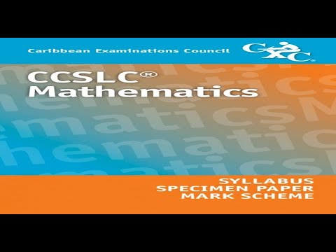 CCSLC MATHEMATICS Past Paper: JUNE 2014