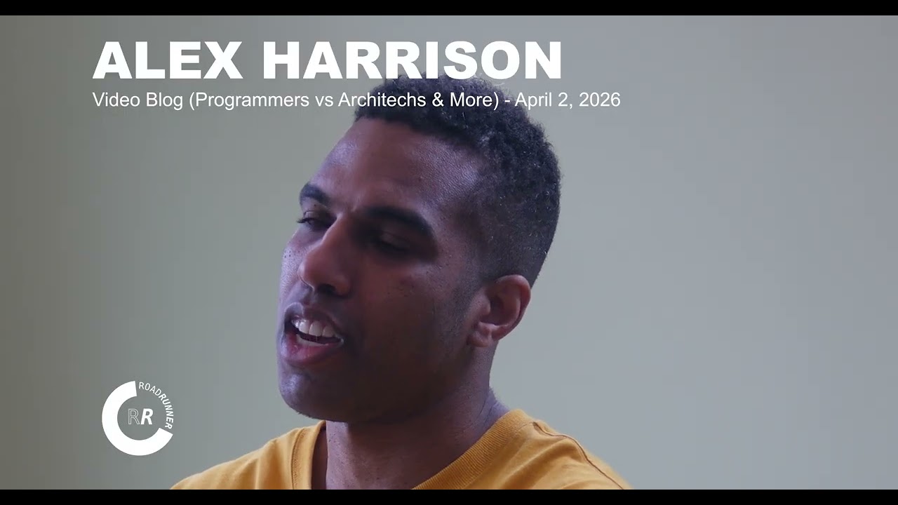 Alex Harrison - Video Blog April 2 - 2026 - #programming  #architecture #startups #apple #tech
