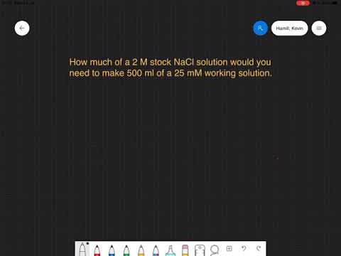 Worked examples videos: basic lab calculations – LaNts and Laminins