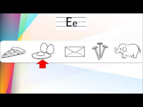 Ee- Color the Pictures that Start With E