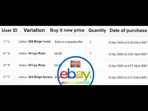 eBay How To See Item Purchase History