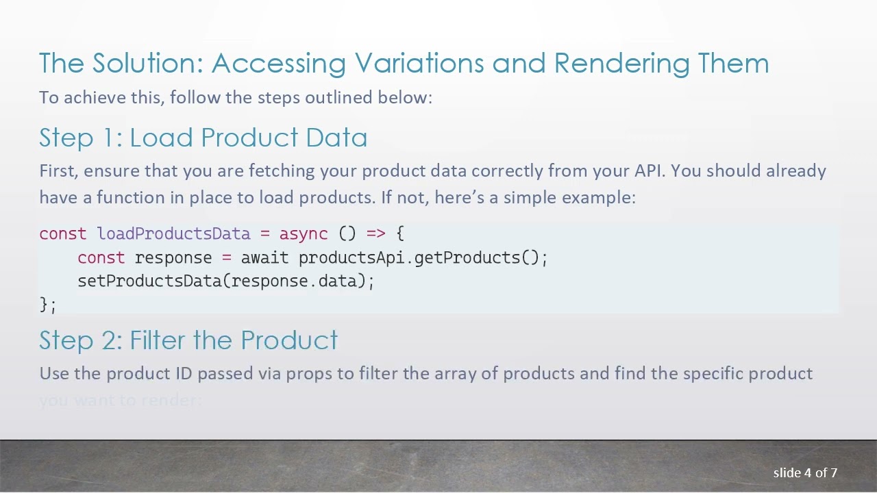 Rendering Nested Objects in React Native: Accessing Product Variations Easily