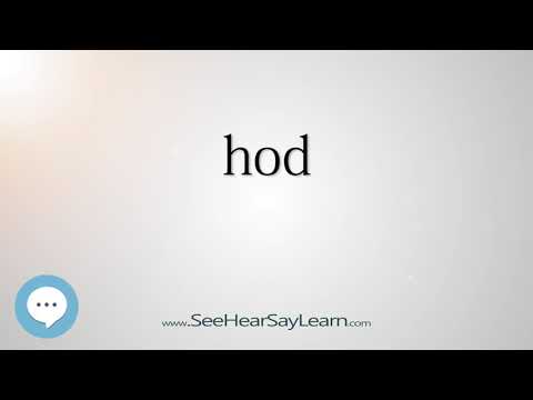 hod - Smart & Obscure English Words Defined 👁️🔊🗣🧠✅