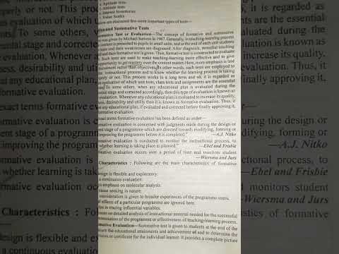 Formative Test (Definition and characteristics)