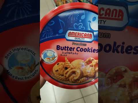 Americana premium butter cookies #buttercookie #shortfeed #foodreview #uniquefood #uniqueshorts