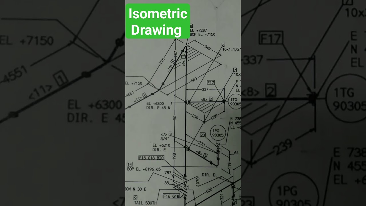 HOW TO READ ISOMETRIC DRAWING
