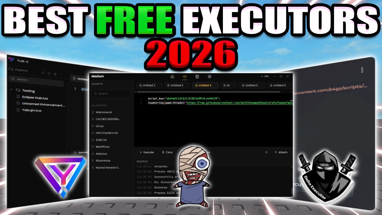 *UPDATED* Best FREE Roblox Executors 2026 🔥 | Madium, Yub-X, Delta Executor (Undetected & Antiban)