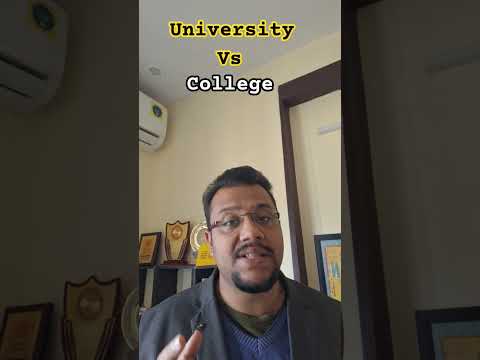 What is the difference between college and University #autonomous #university univ