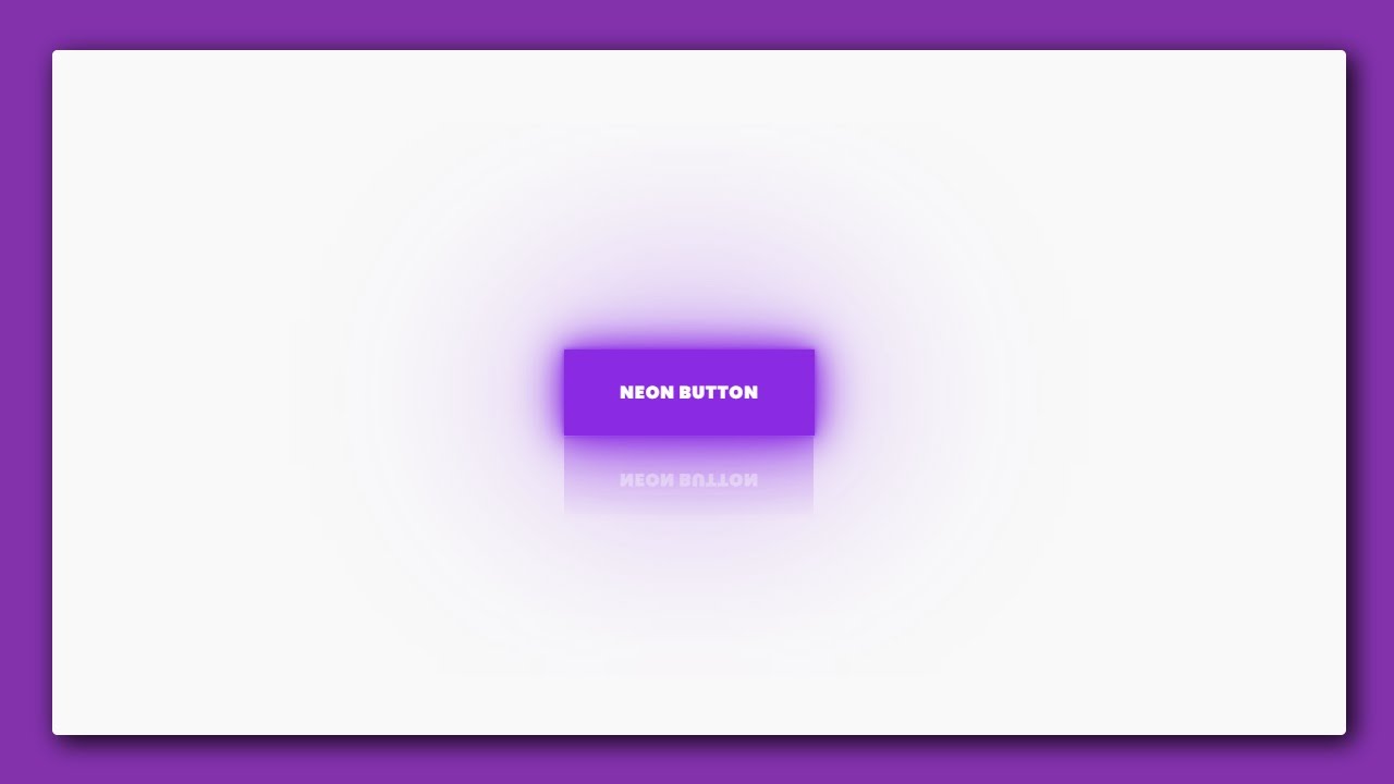 Create Neon light Effect On Button Using HTML And CSS | Neon Light Animation On Button In Html Css