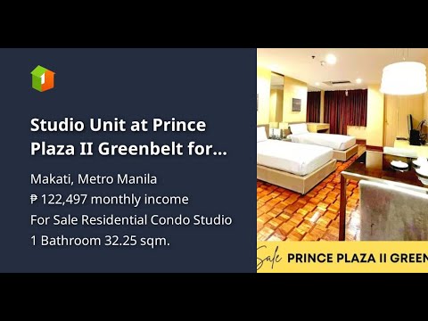 Studio Unit at Prince Plaza II Greenbelt for sale