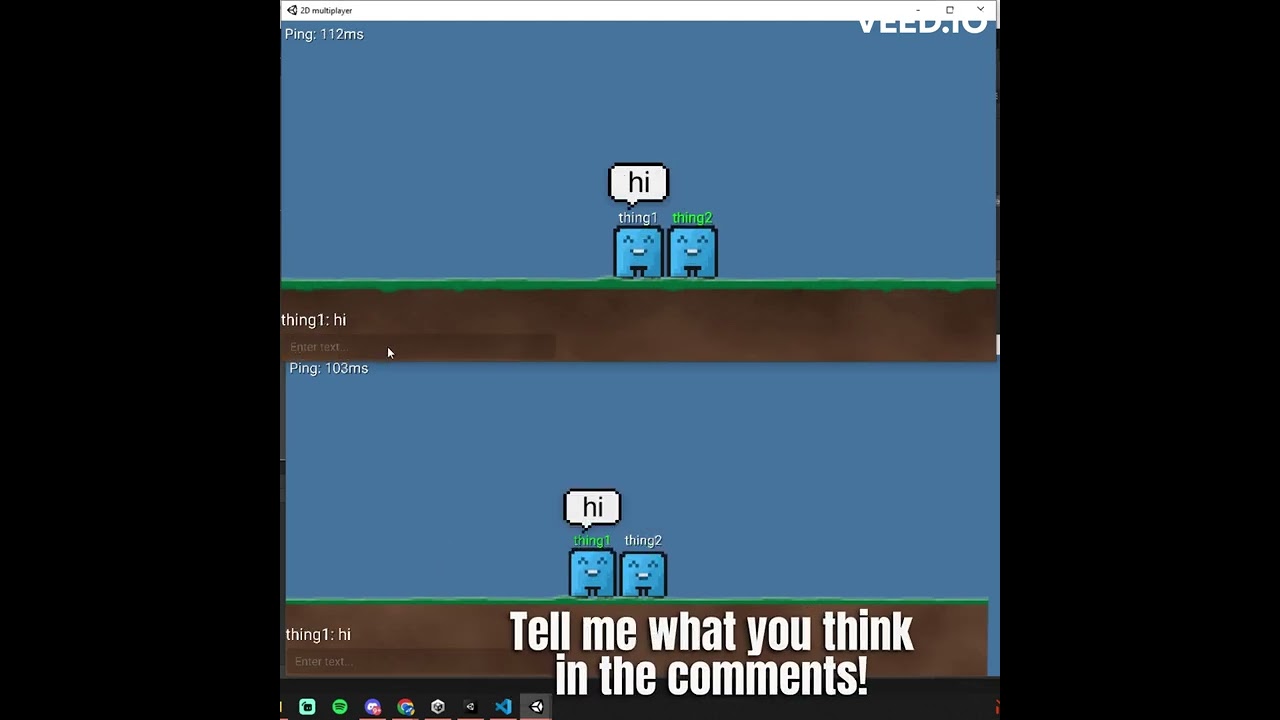 I made chat appear in the chat box! #shorts