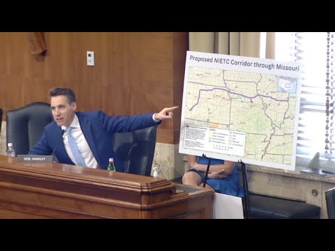 Hawley Opposes Energy Nominee In Fight For Missouri Farmers Against Federal Government Land Grab