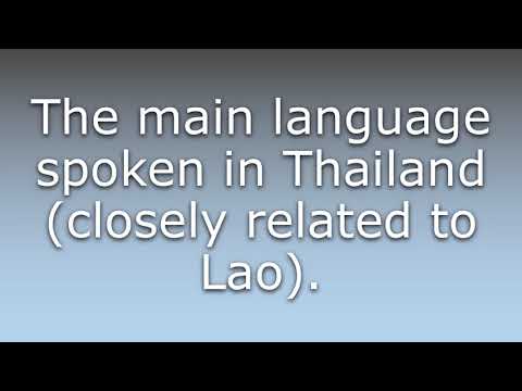 What does Thai mean?