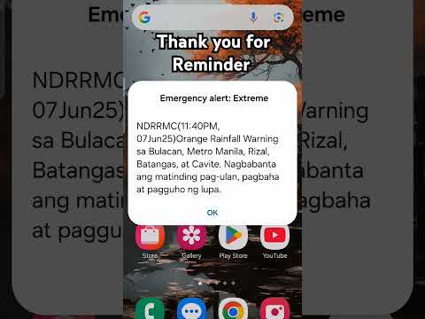Warning Emergency alert thank you NDRRMC,weather update june 8 2025