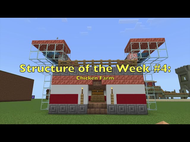 Structure of the Week #4: Chicken Farm Minecraft Map