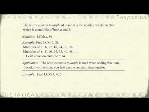 Least Common Multiples