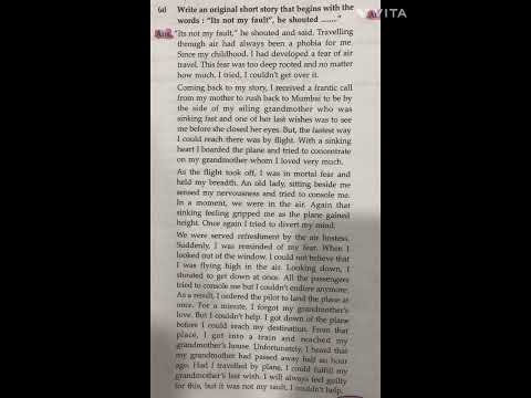 #essay,write a story begin with words,’ it was not my fault’, he shouted or describe your phobia.