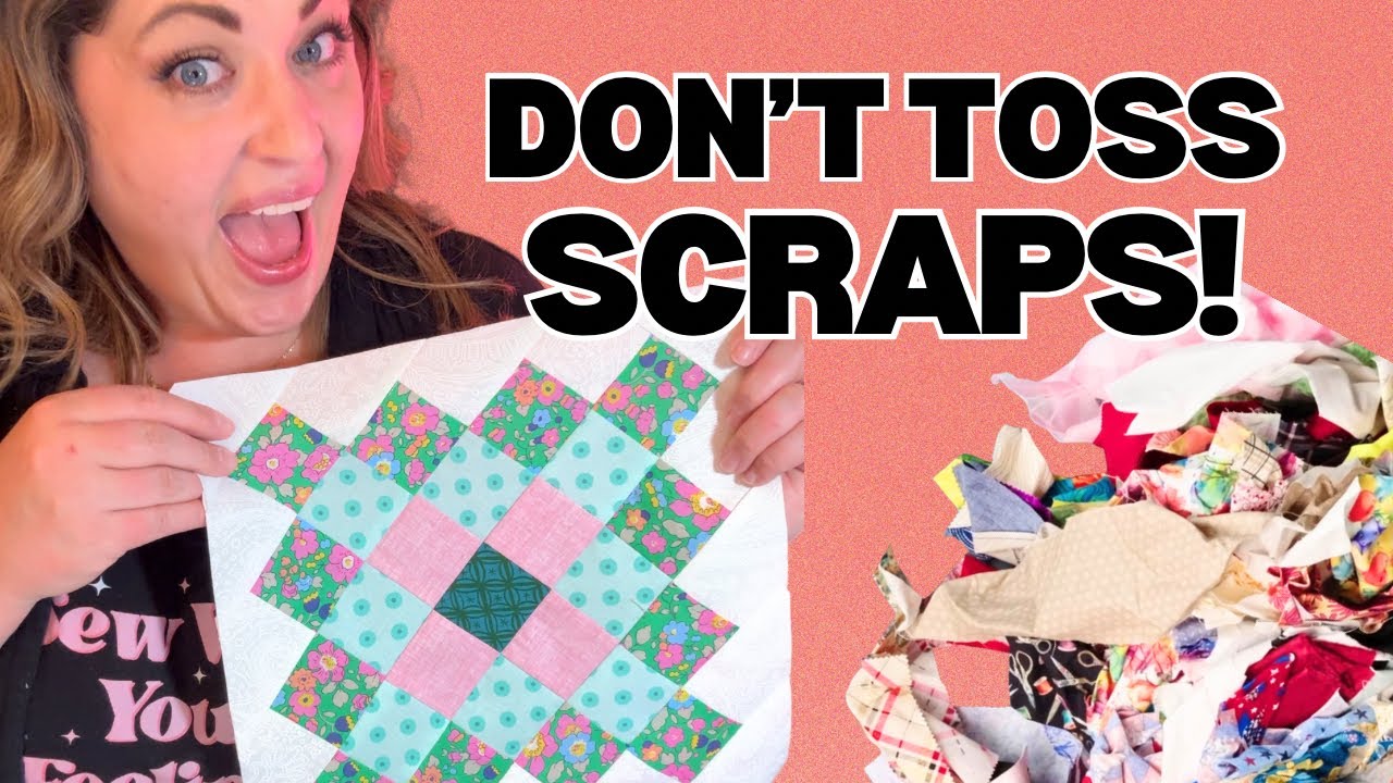 Easy Great Granny Square Quilt Block Tutorial | Beginner-Friendly Scrap Quilt Project