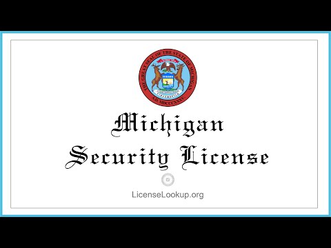 Michigan Security License - What You need to get started #license #Michigan
