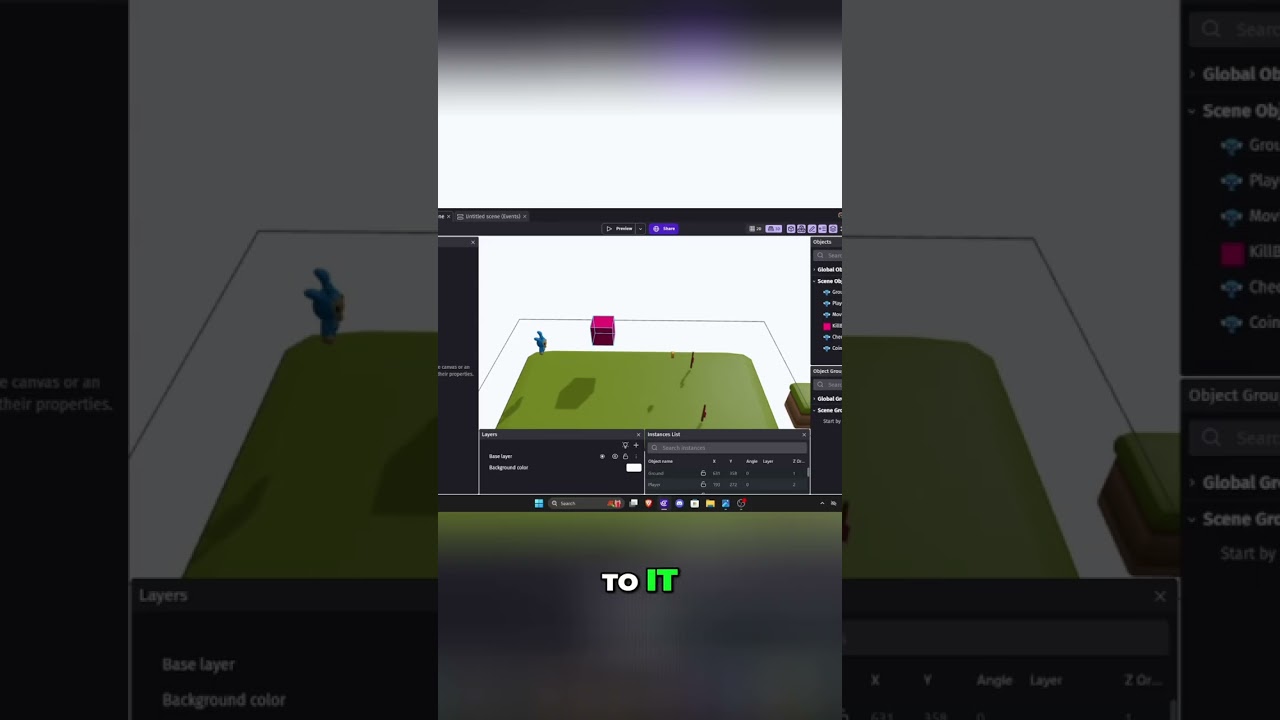 GDevelop 3D: Make Moving Enemies! #shorts #tutorial #gamedev #gdevelop #gdevelop5