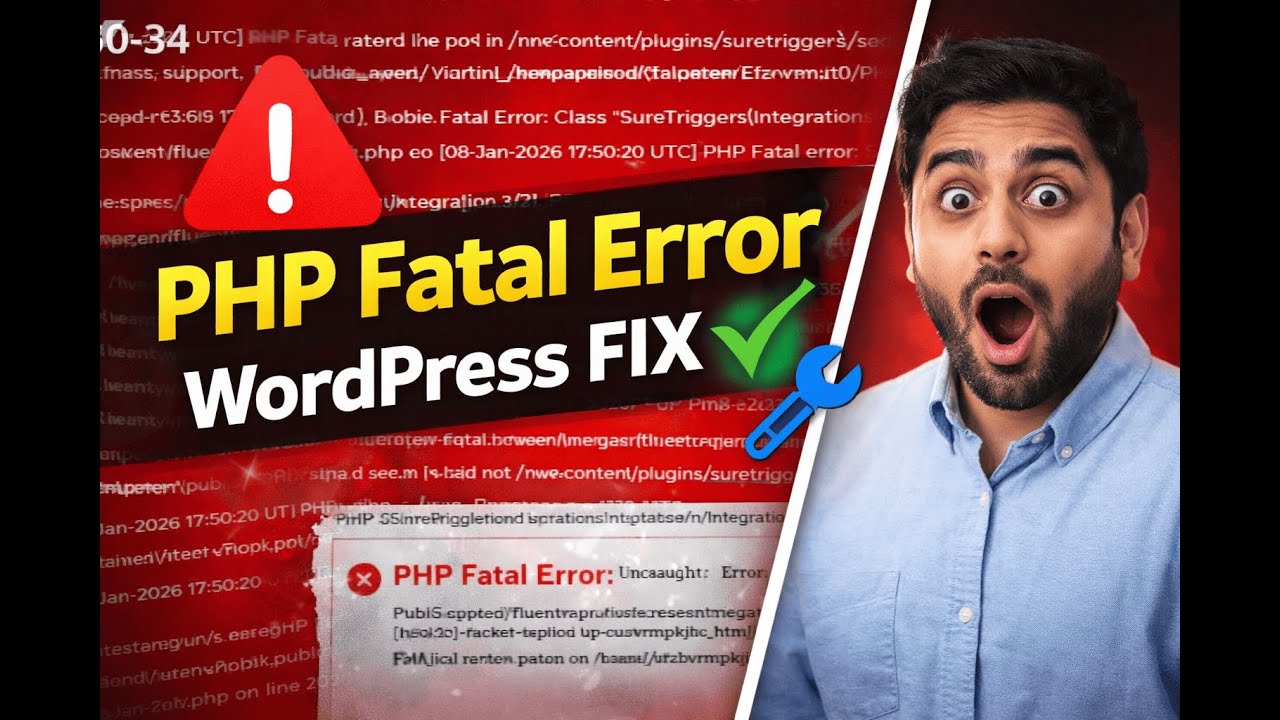 WordPress Critical Error Fix | PHP Fatal Error After Plugin Update