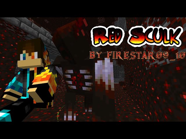 Red Sculk || Also Comprehends Netherite to Sculk Minecraft Texture Pack