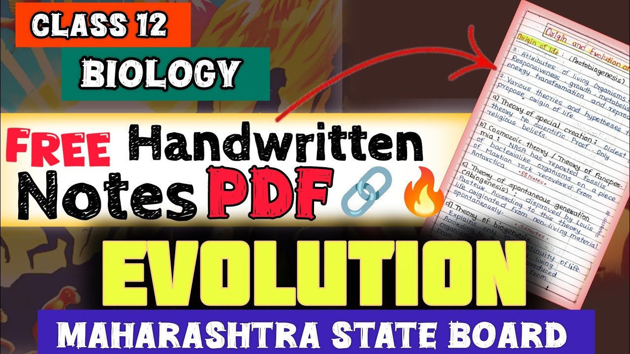 Class 12 biology chapter evolution|#handwritten notes|evolution class 12 biology notes| @SSNotes-27