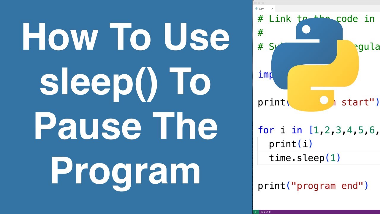 sleep() Function | Python Tutorial