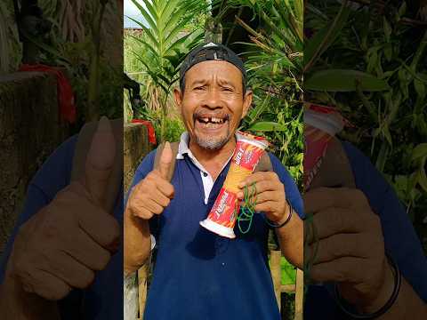 BIKIN MAINAN TERBANG DI UDARA DARI BEKAS MINUMAN #diy #viral #art #craft #video