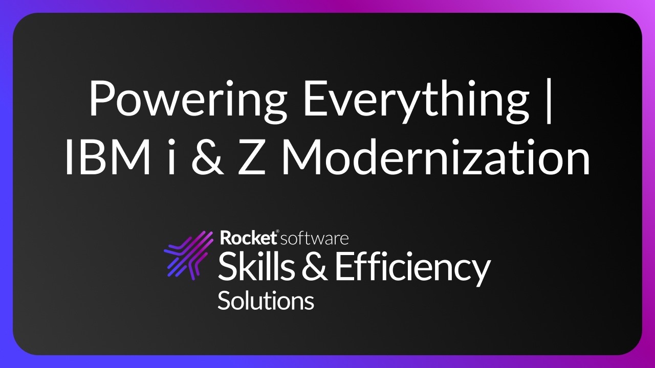 The Technology You Never See—Powering Everything | IBM i & Z Modernization