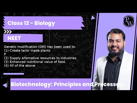 Genetic modification (GM) has been used to- (1) Create tailor made plants(2) Supply alternative r...