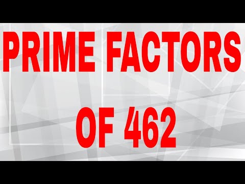 Prime factors of 462|Prime Factorization
