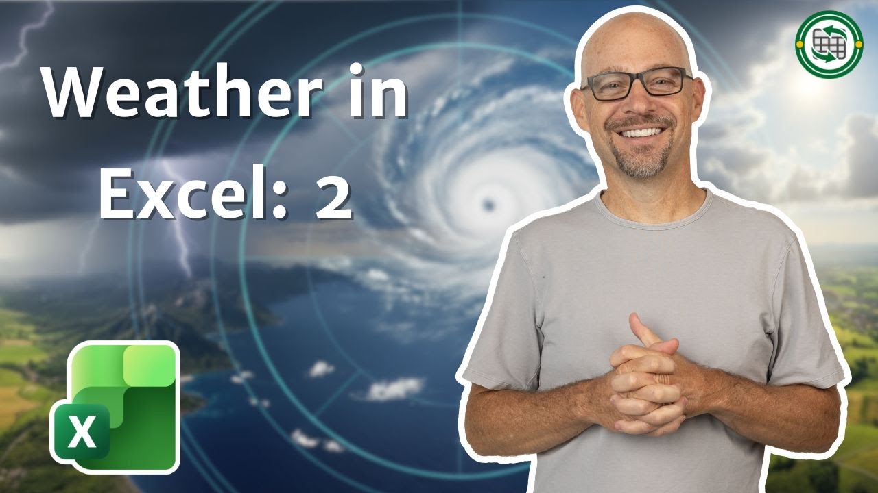 Excel Weather Dashboard Part 2: Coordinates to Forecast