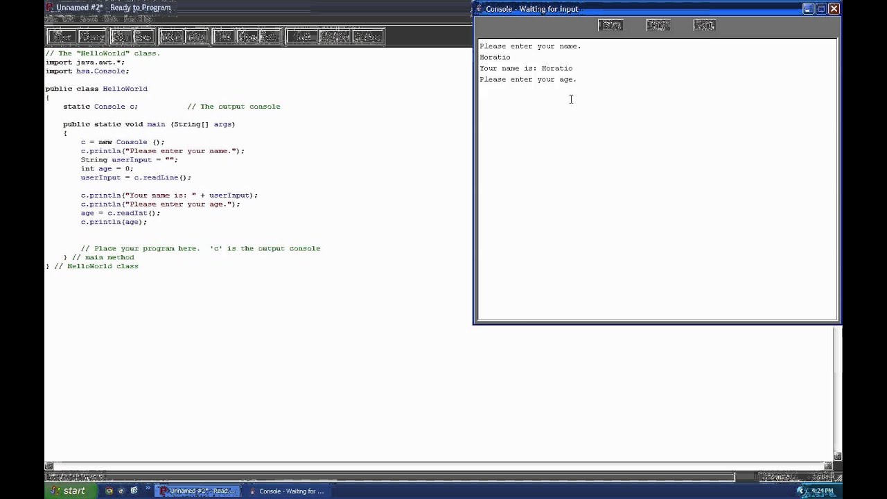 Ready to Program Java Series: Getting User Input