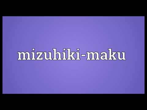 Mizuhiki maku Meaning