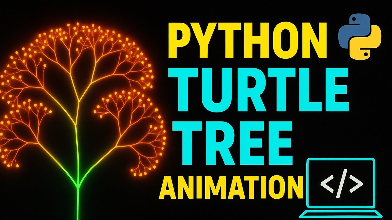 Amazing Tree Animation with Python Turtle Graphics | Python Project | CodeGenX