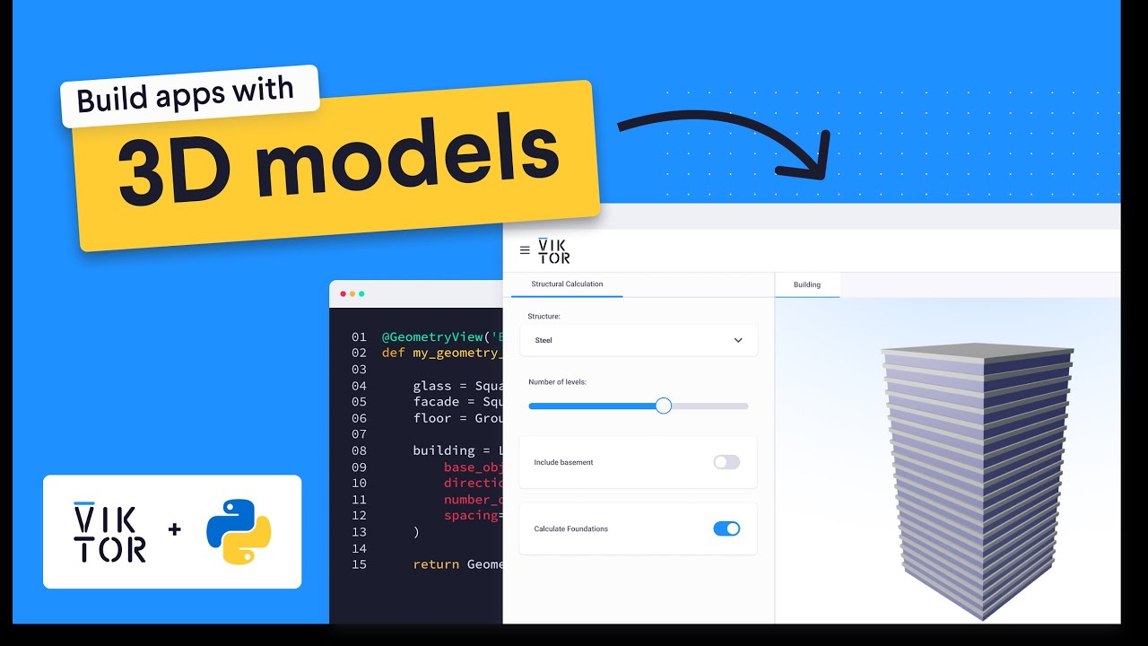 How to Build Simple 3D Modelling Apps in Python – VIKTOR tutorial