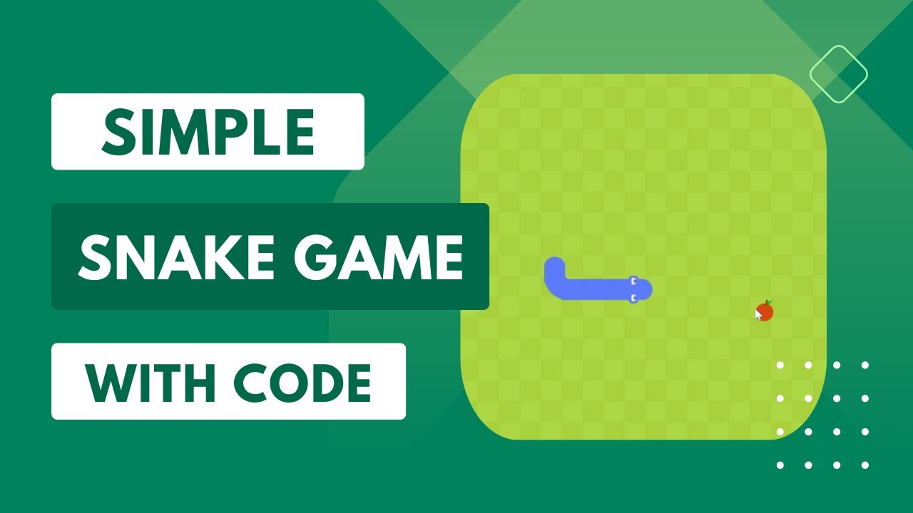 Simple Snake Game with Modern GUI | Code Added