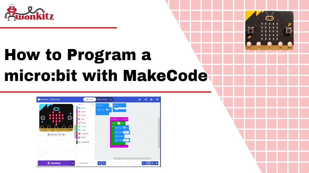 How to Program a micro:bit using MakeCode Blocks