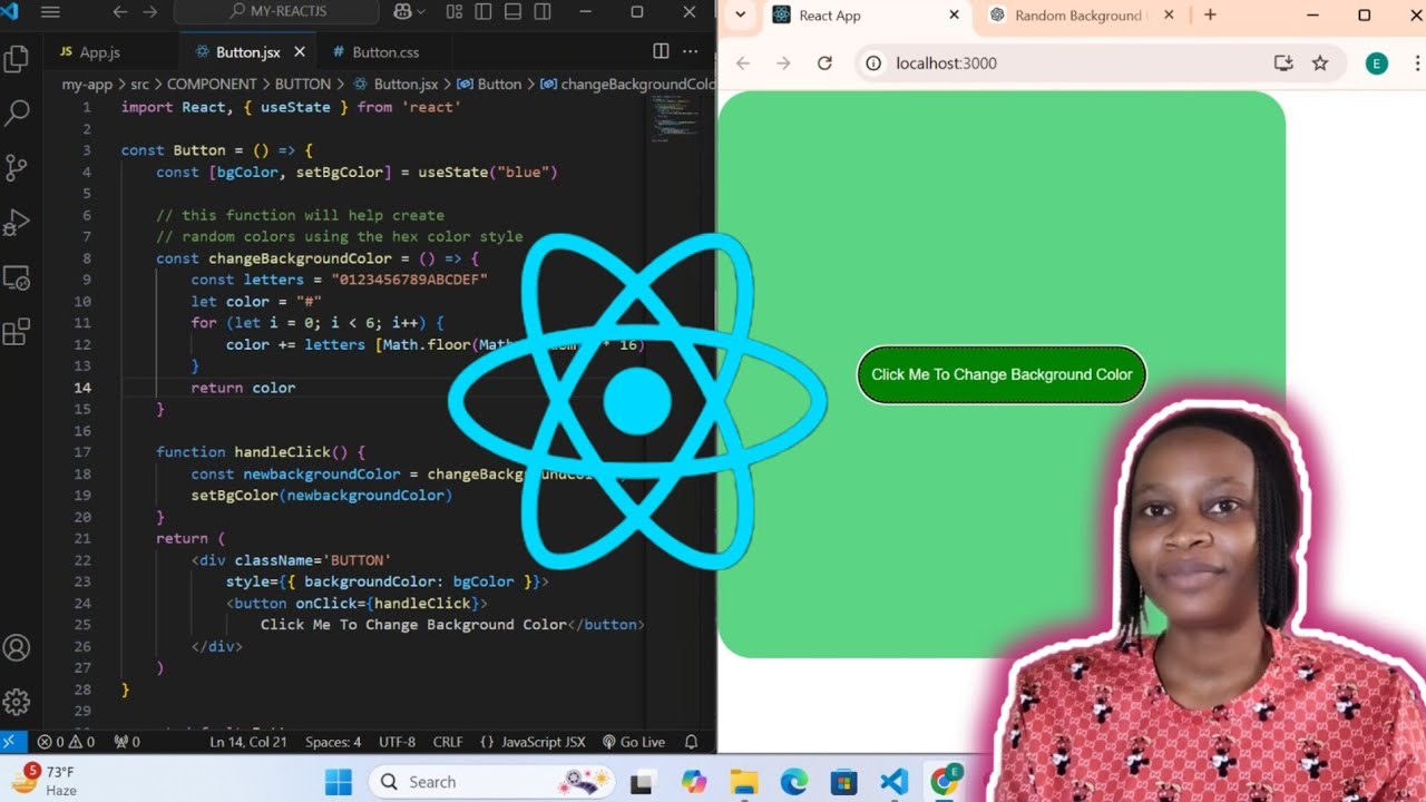 How to Change Background Color on Click (reactjs Tutorial)