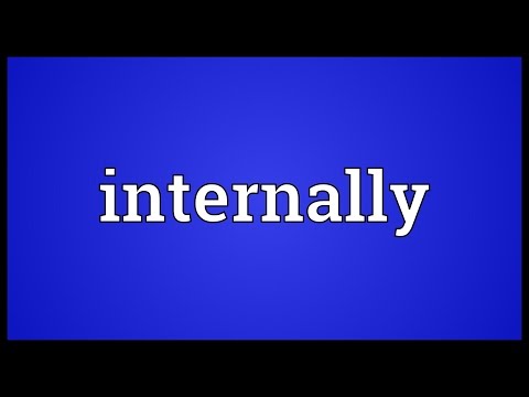 Internally Meaning