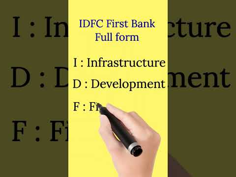 I.D.F.C Full form | full form of IDFC bank | #fullform