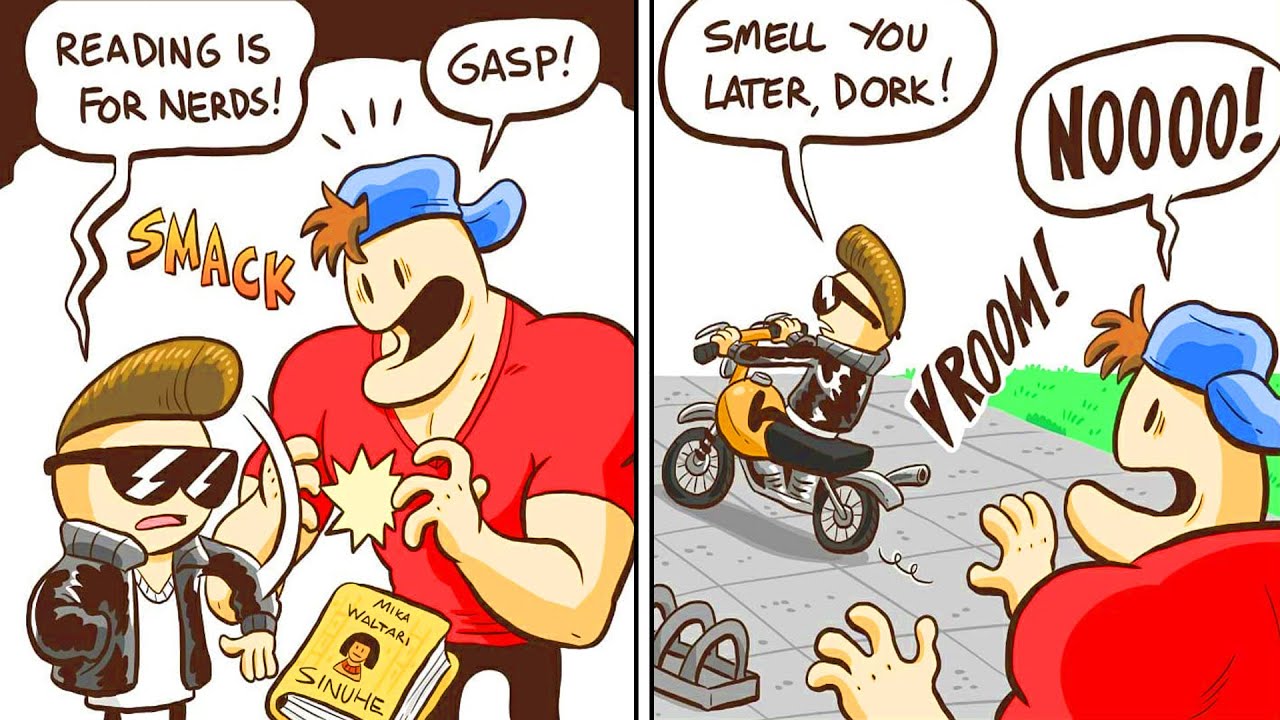 Funny Nerd And Jock NEW Comic Dub #11 || Dubmic