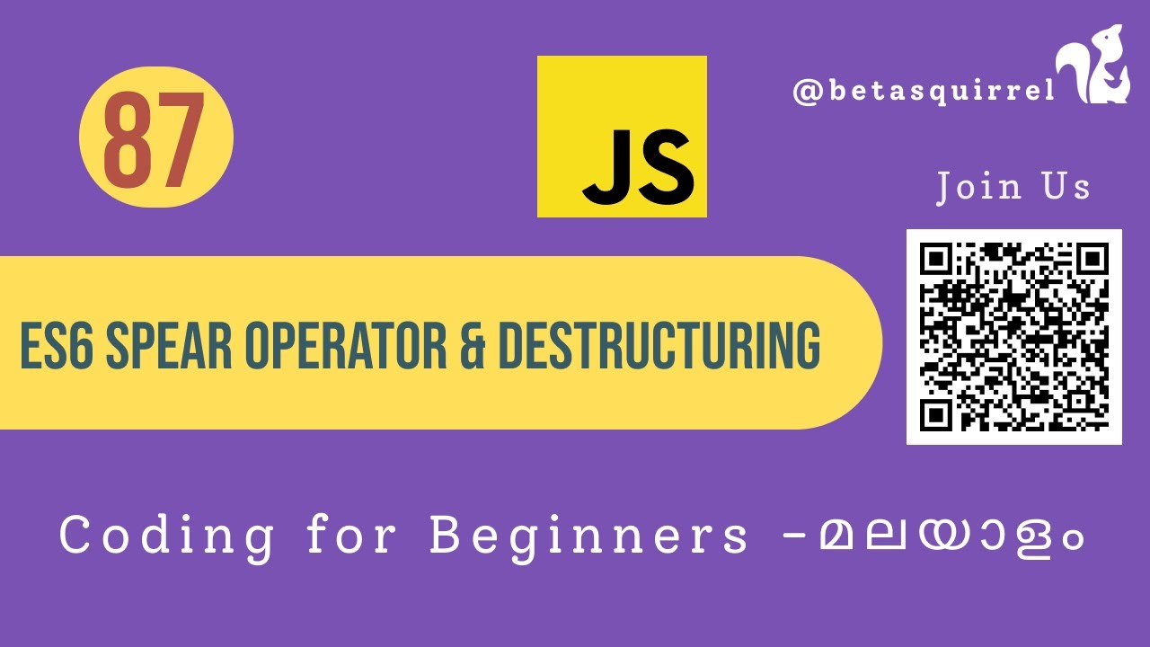 JavaScript ES6: Mastering the Spread Operator & Destructuring Arrays and Objects #malayalamtutorial