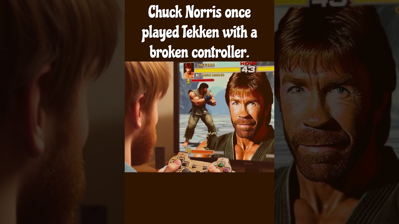 No78 - Chuck Norris broken controller Fact #tekken8 #parody